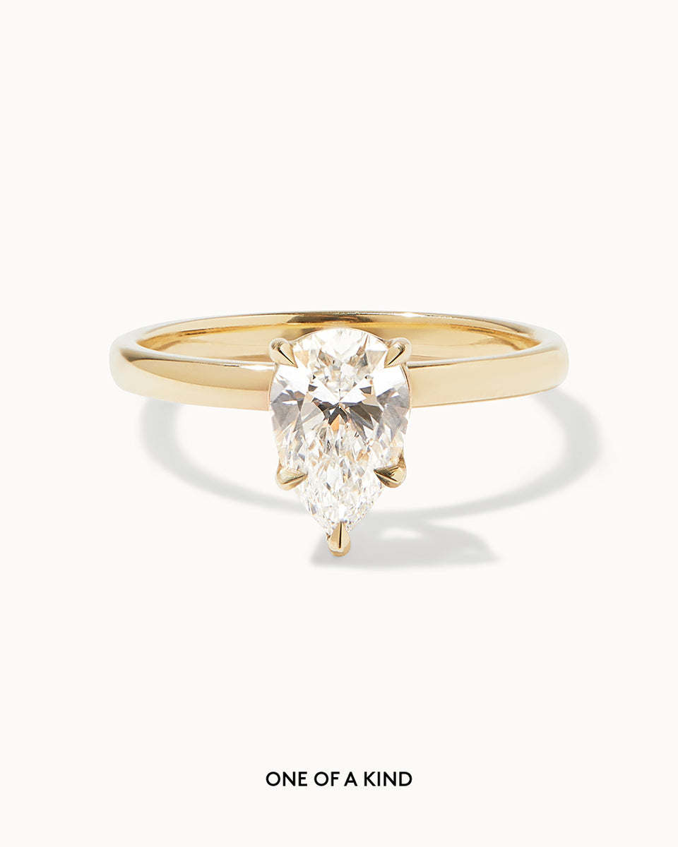 Solid Gold Lab Grown Diamond Adaline Ring | Maya Magal London