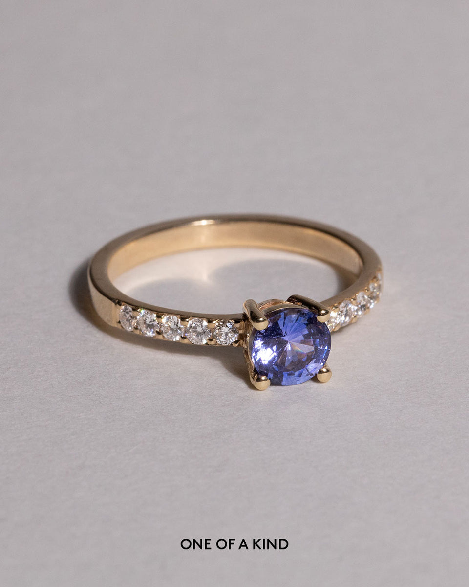 Solid Gold Sapphire Iona Ring | Maya Magal London