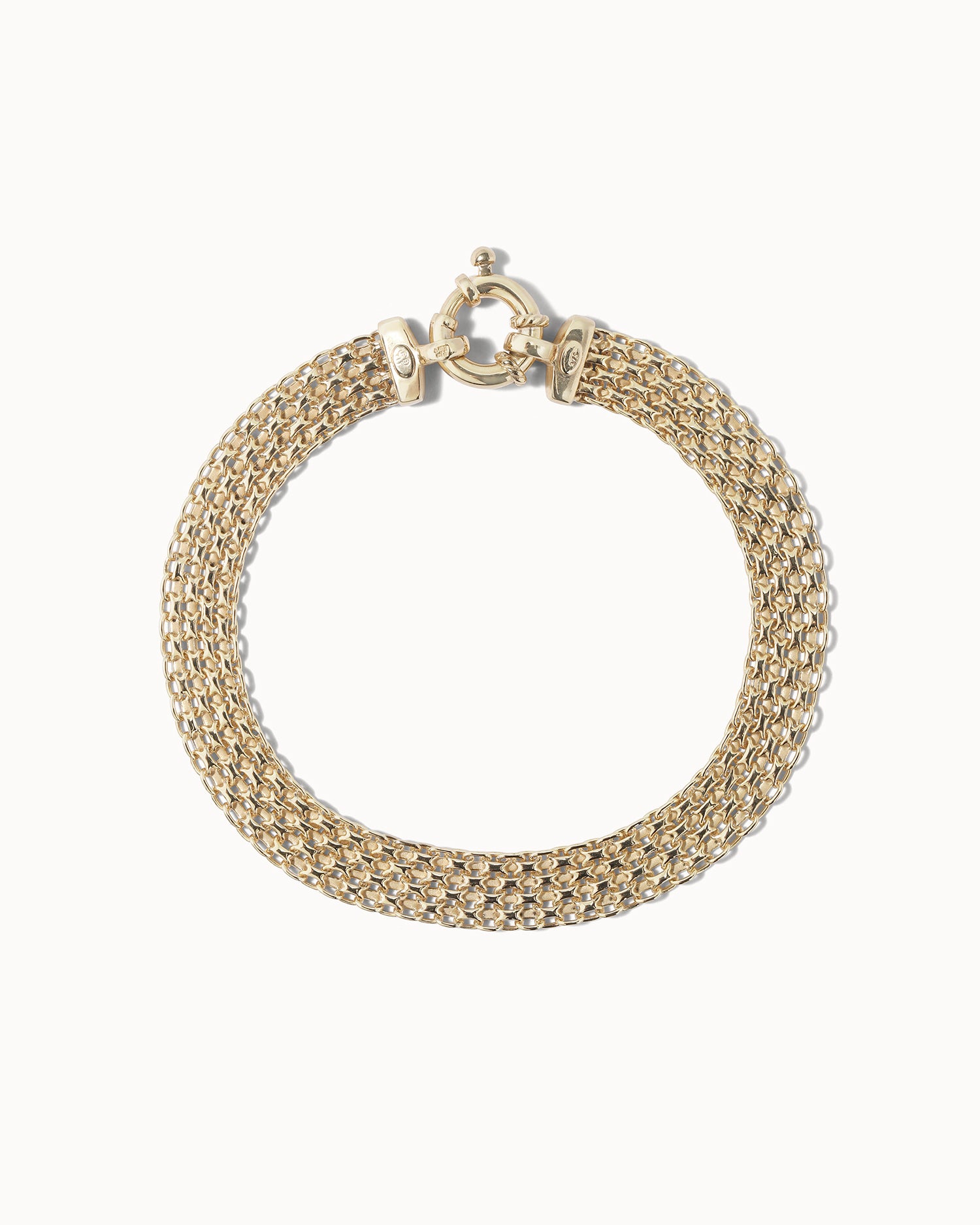 Solid Gold Mesh Chain Bracelet | Christmas Jewellery Gifts – Maya Magal ...