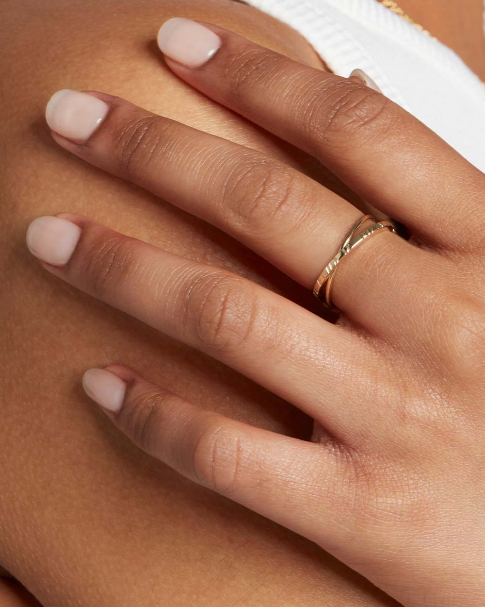 Solid Gold Interlocking Ring | King's Cross